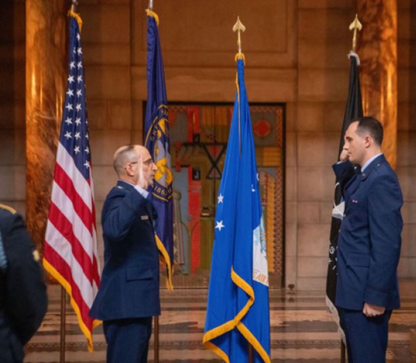 US Air Force Welcomes 2 New Lieutenants | Air Force ROTC | Nebraska